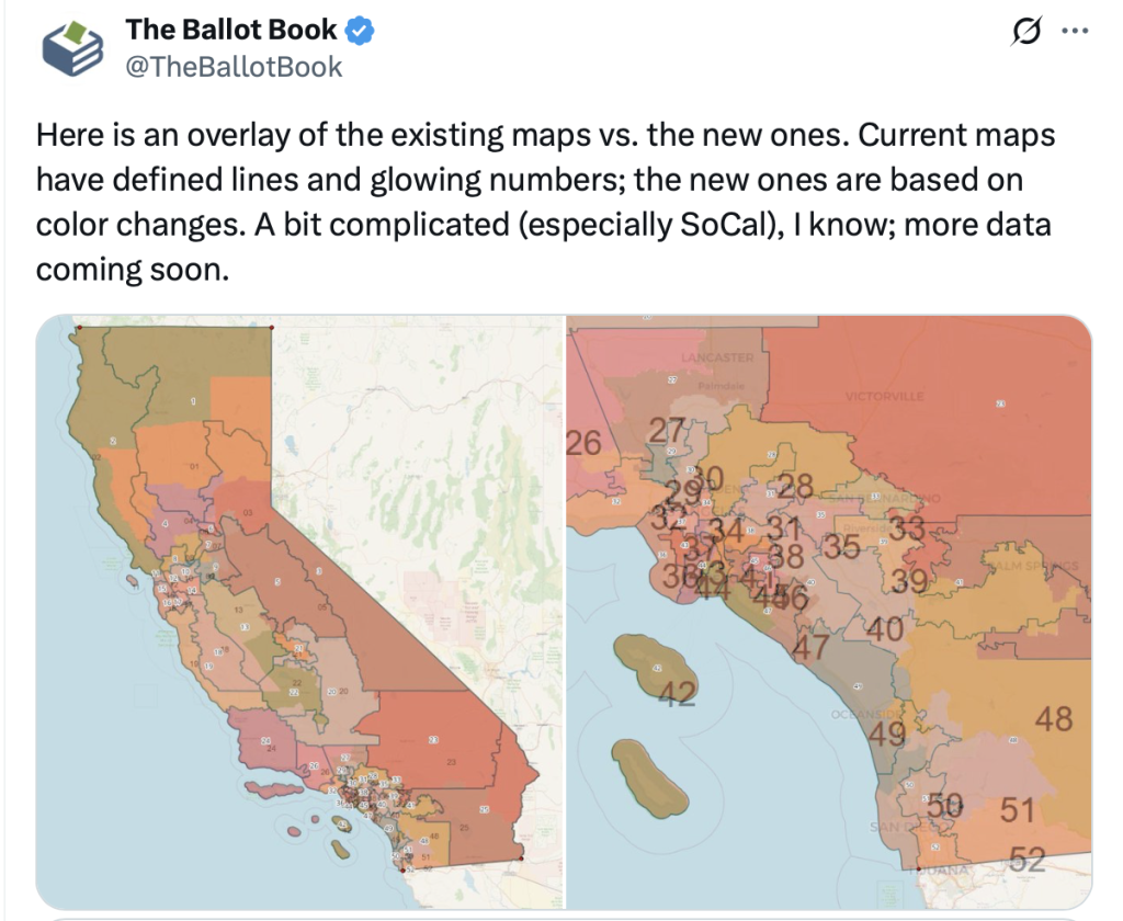 Newsom’s Leaked Draft Redistricting Maps Show Gerrymandering on Steroids of California’s New ...